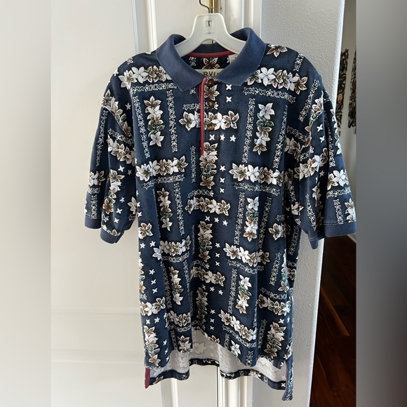 Orvis | Shirts | Mens Medium Navy Blue White Floral Hawaiian Orvis ...